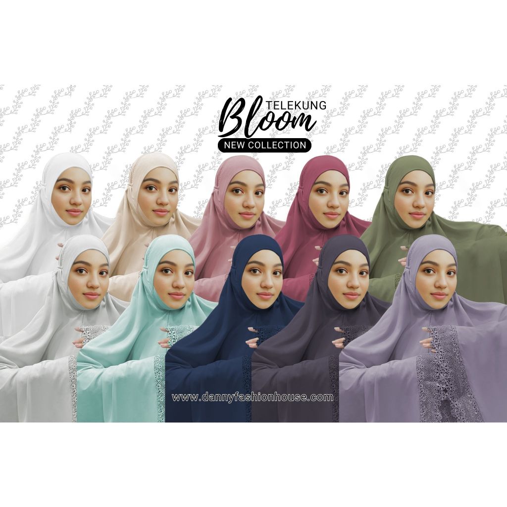 DANNY TELEKUNG BLOOM 🌸 DESIGN BARU TELEKUNG PREMIUM | Shopee Malaysia
