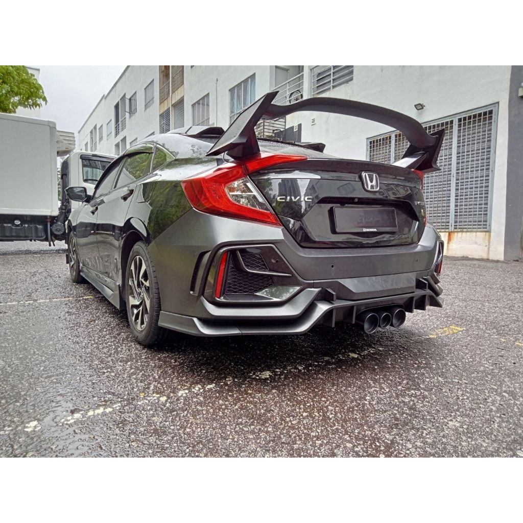 Honda Civic Fc FK8 Type-R Facelift Rear Bumper PP Material | Shopee ...