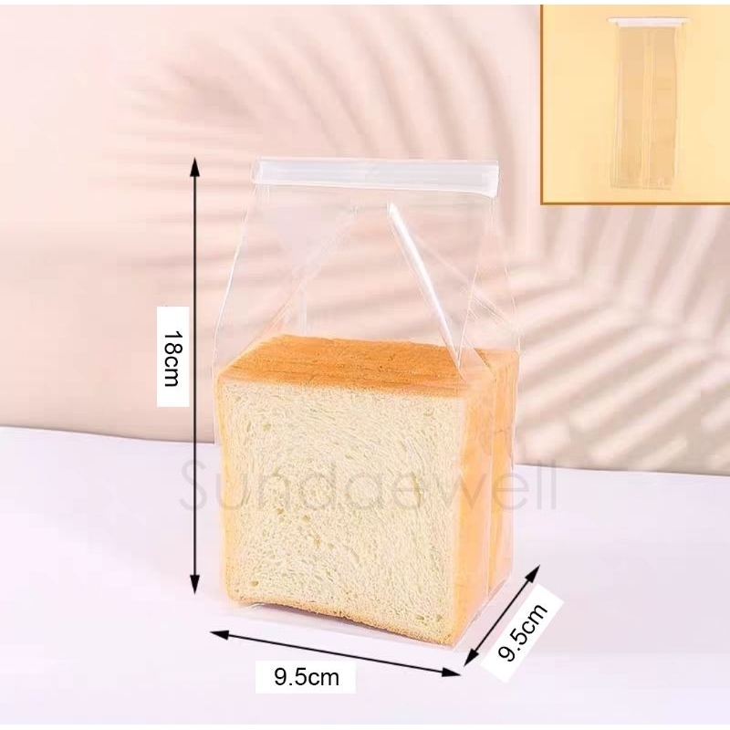 Bakery Toast Loaf Bread Pastry Roti Packaging Bag Kraft Paper Cookie ...