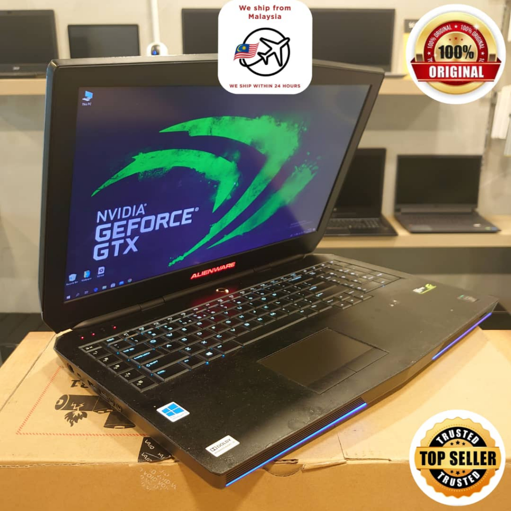 DELL ALIENWARE 17 R2 I7 + Nvidia GRAPHICS GAMING LAPTOP 100% ORIGINAL ...