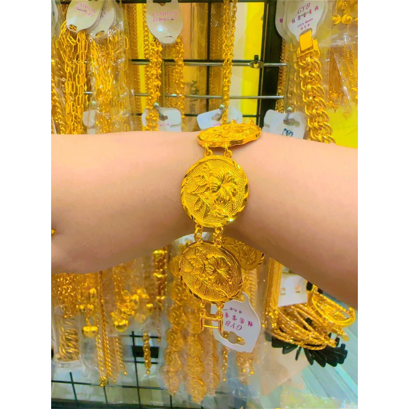 💋 COP 916 / 999 PERSIS ORI 💋 EMAS BANGKOK RANTAI TANGAN DUIT SYILING ...
