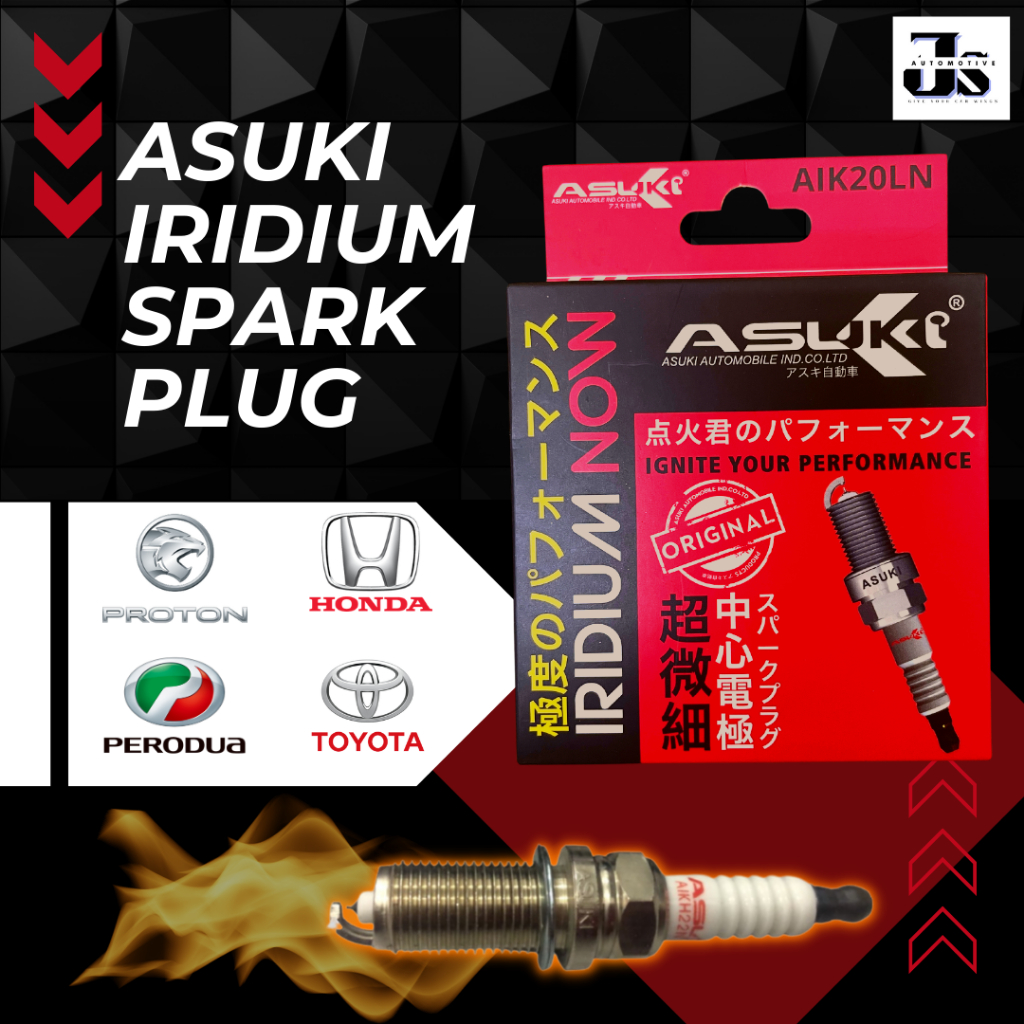 ASUKI Iridium Spark Plug PROTON Wira Waja MMC, PERODUA Myvi TOYOTA Vios ...