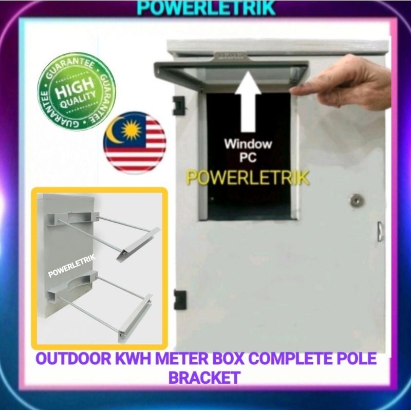 *READY STOCK* POLE TYPE SINGLE PHASE /THREE PHASE OUTDOOR KWH METER BOX ...