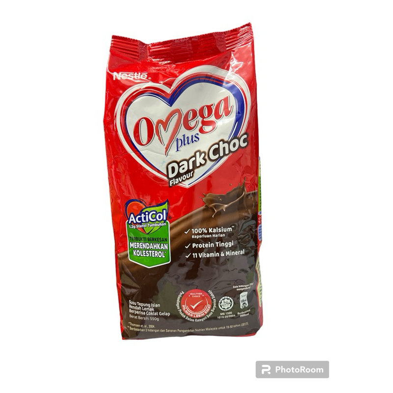 Nestle Omega Plus Dark Choc 550g x 3pack (expired date: 05/2024 ...