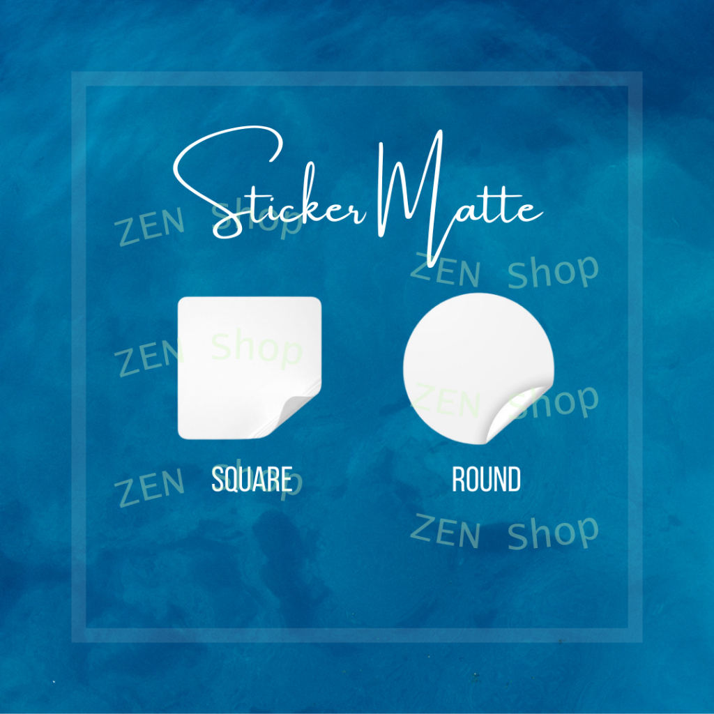 STICKER LABEL MATTE (10 PCS) | Shopee Malaysia