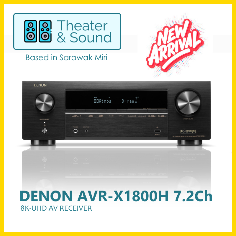 Denon AVR X1800H 7.2Ch 8K AV Receiver | Shopee Malaysia