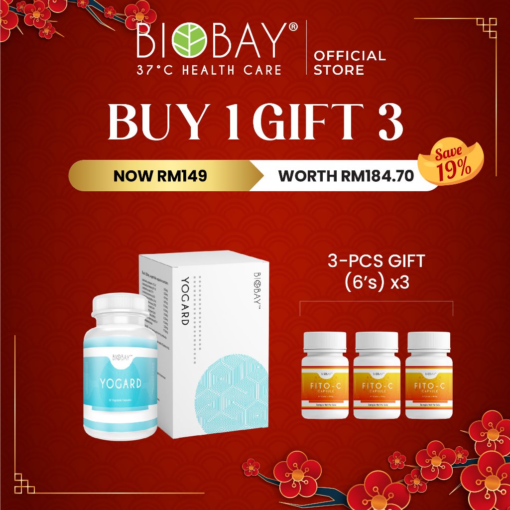 BIOBAY Yogard (30's x 300mg) 60billion CFU/g | Probiotic & Prebiotic | Digestive Health ...