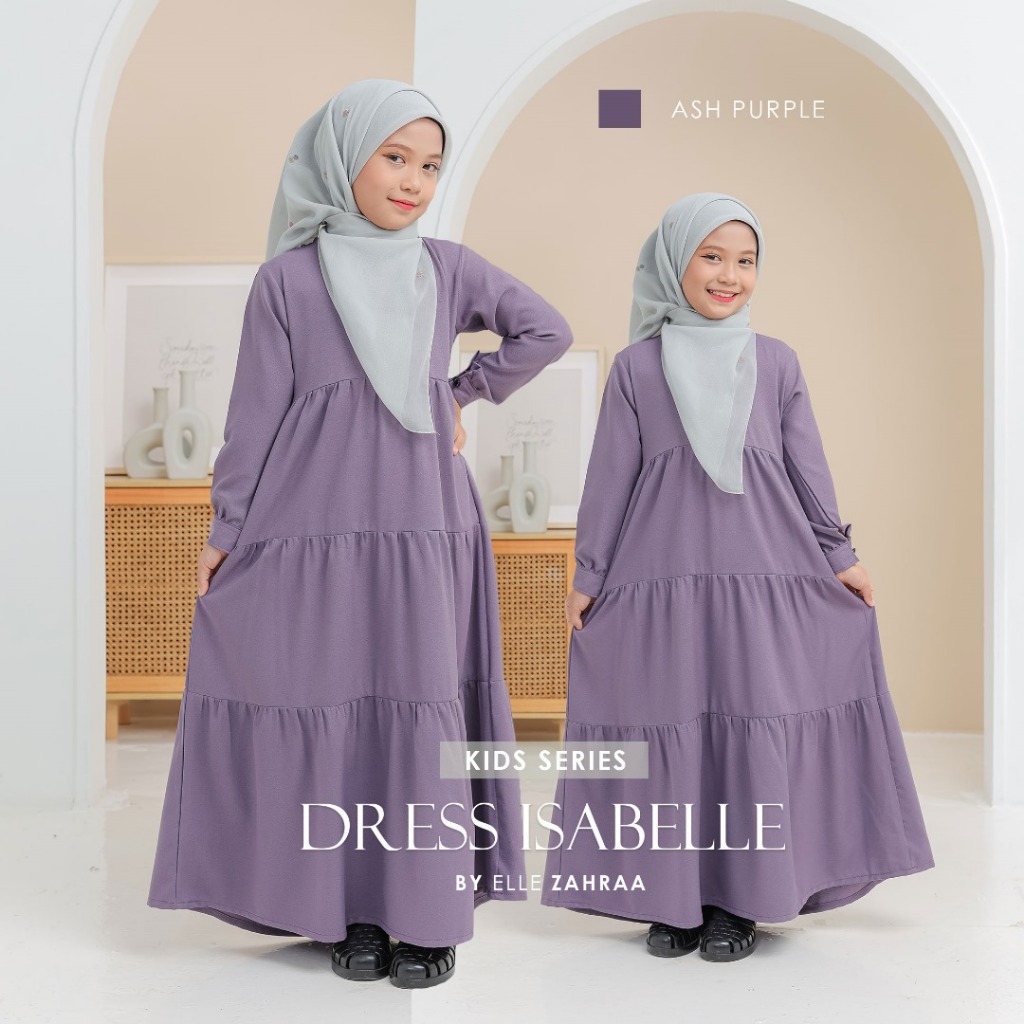 ELLE ZAHRAA | DRESS ISABELLE KIDS | NEW RELEASED DRESS KIDS | Shopee ...