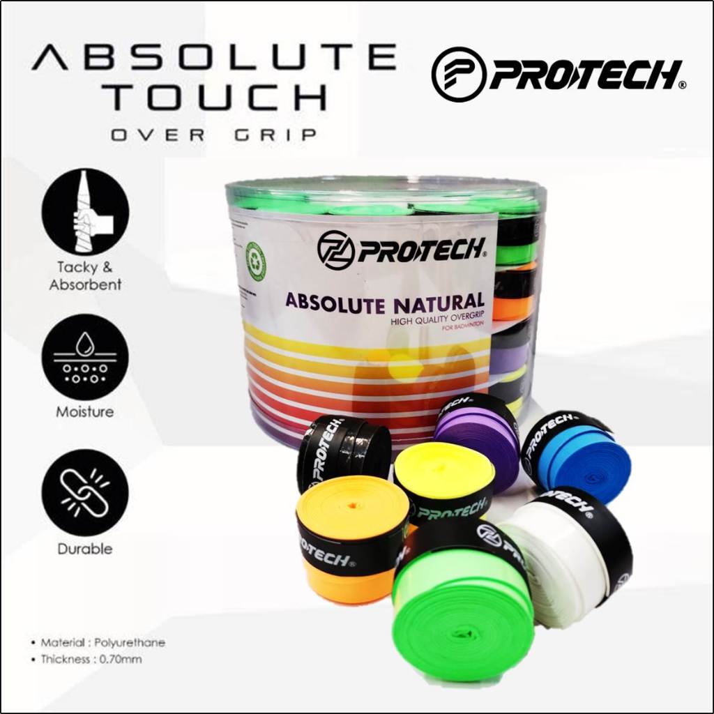 PROTECH BADMINTON RACKET OVERGRIP (100% ORIGINAL) | Shopee Malaysia