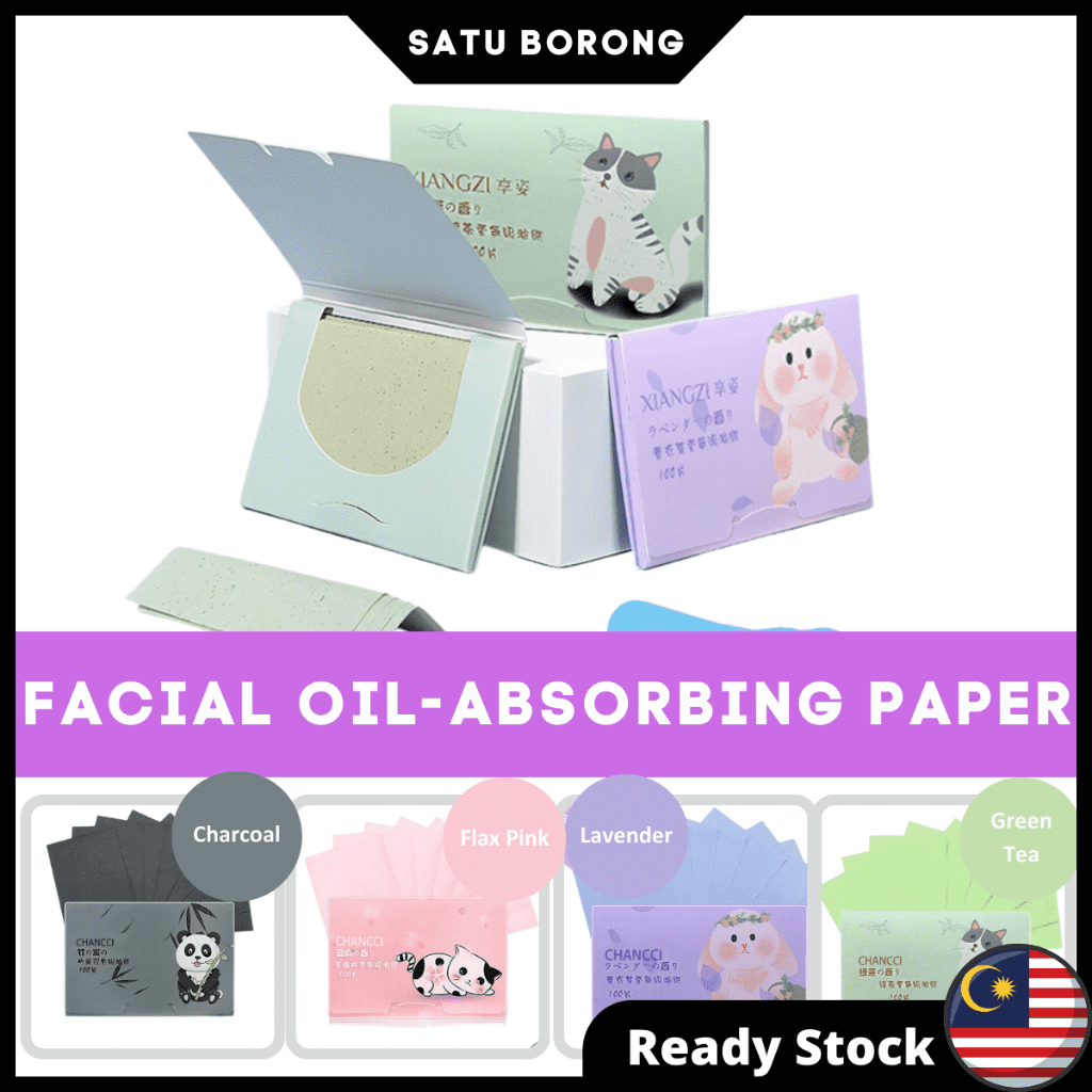 Kertas Minyak Muka Facial Oil Absorbing Paper Pad 吸油纸 脸部 #89 | Shopee ...