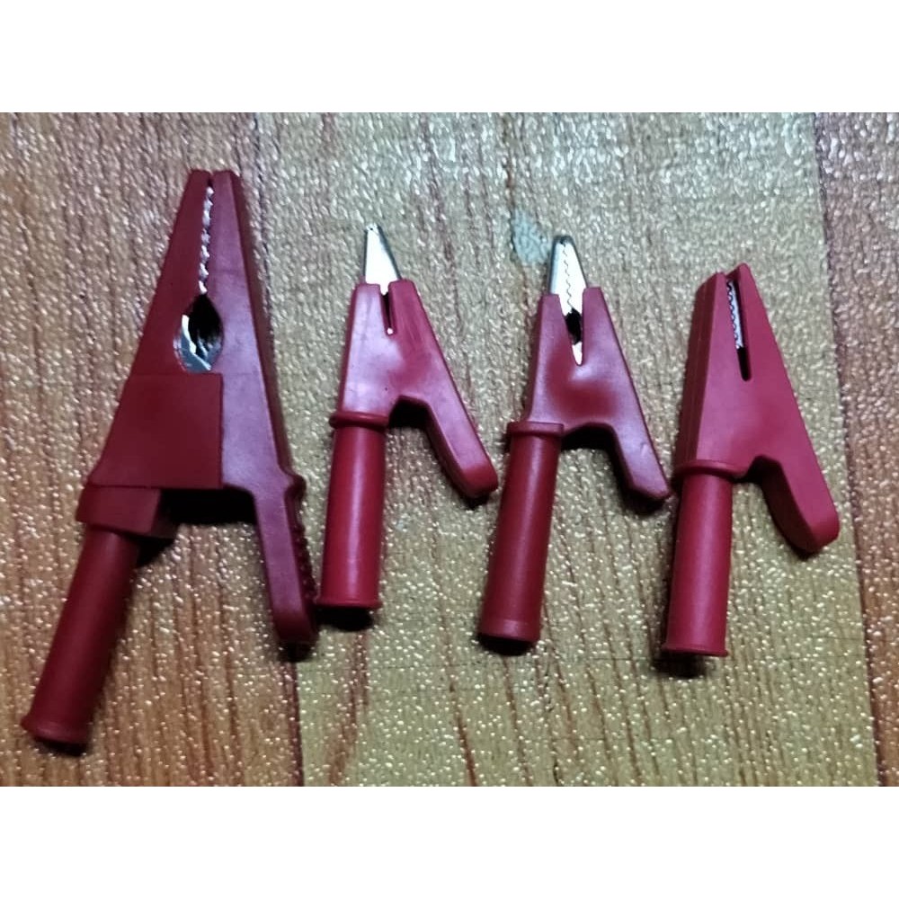 Rubber Insulated Crocodile Clip Opening 10mm 1000V 30A Alligator Clip ...