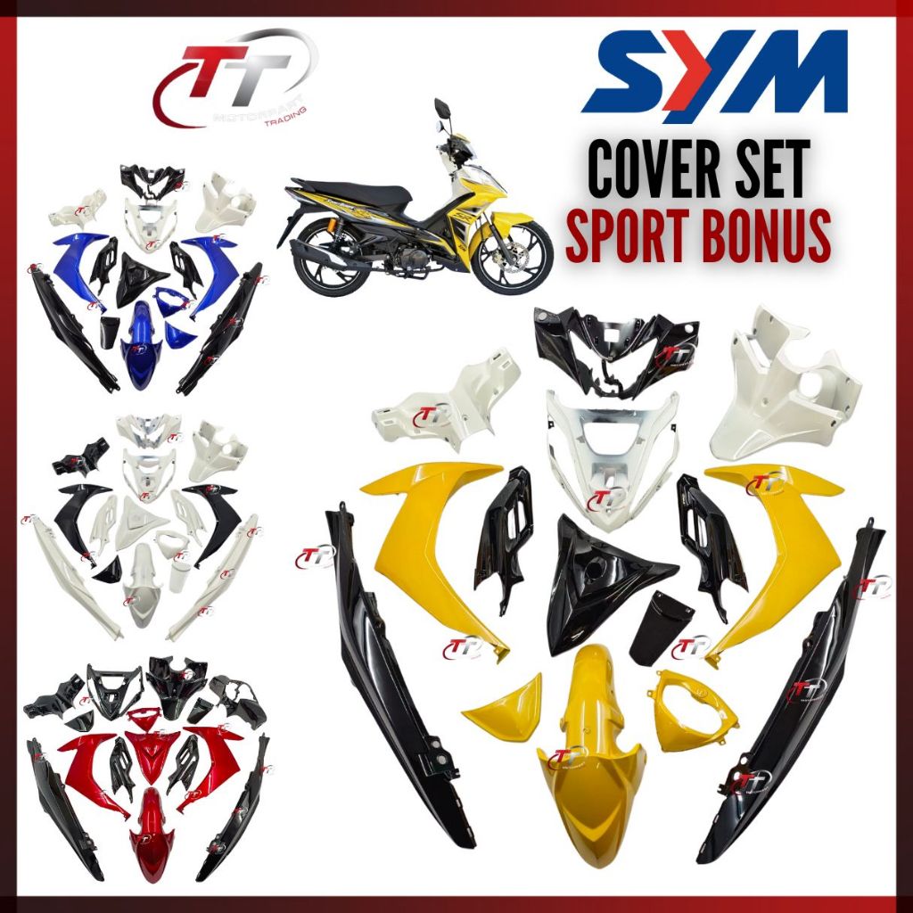 SYM SPORT BONUS SPORTBONUS Coverset Cover Set Complete Body Caver Kaver ...