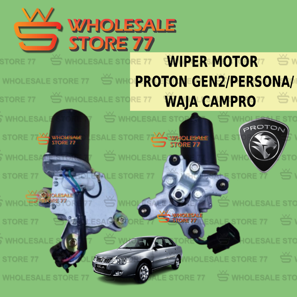WARRANTY | Wiper Motor Proton Gen2 Persona Waja Campro Windshield Wiper ...
