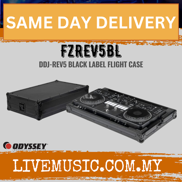 Odyssey FZREV5BL Flight Case for Pioneer DJ DDJ-REV5 Controller ( DDJ ...