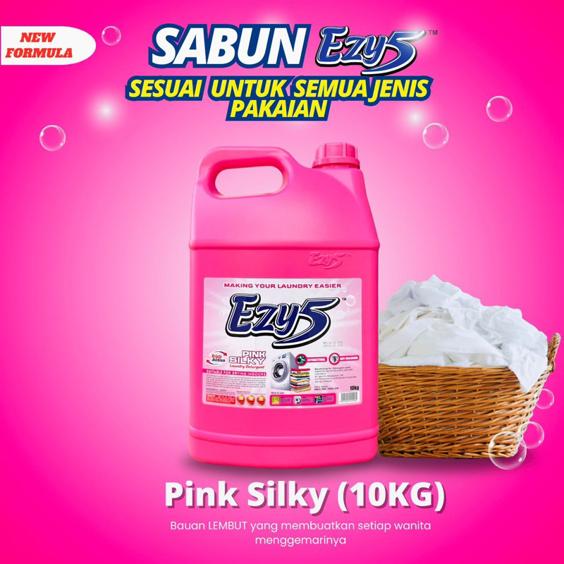MAX 2BOTTLE/ORDER |10KG| STOCKIST ORI EZY5 LAUNDRY DETERGENT | SABUN ...