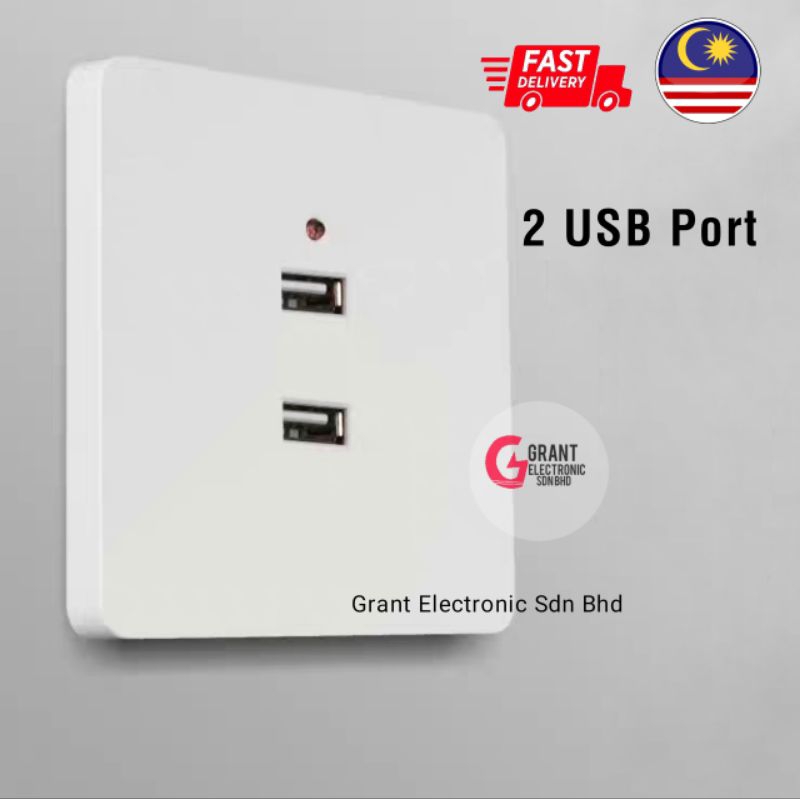USB Charging Socket 13A Socket USB Type C Wall Socket double USB port ...
