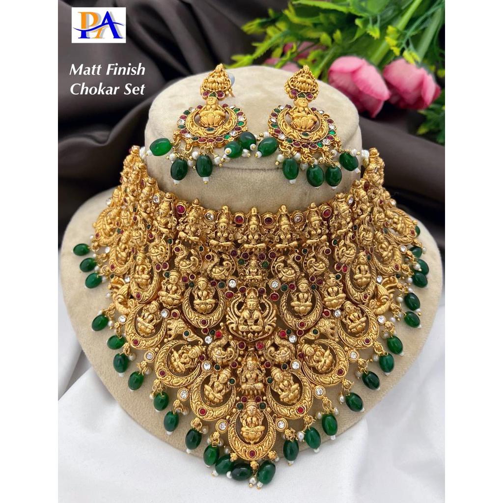 Indian matt finish choker | Shopee Malaysia