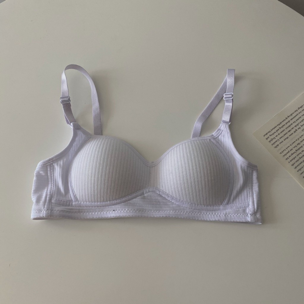 32/70A-38/85B Cotton Bra No Underwire Baju Dalam Tanpa Dawai Wanita Coli Perempuan Teenage Bra ...