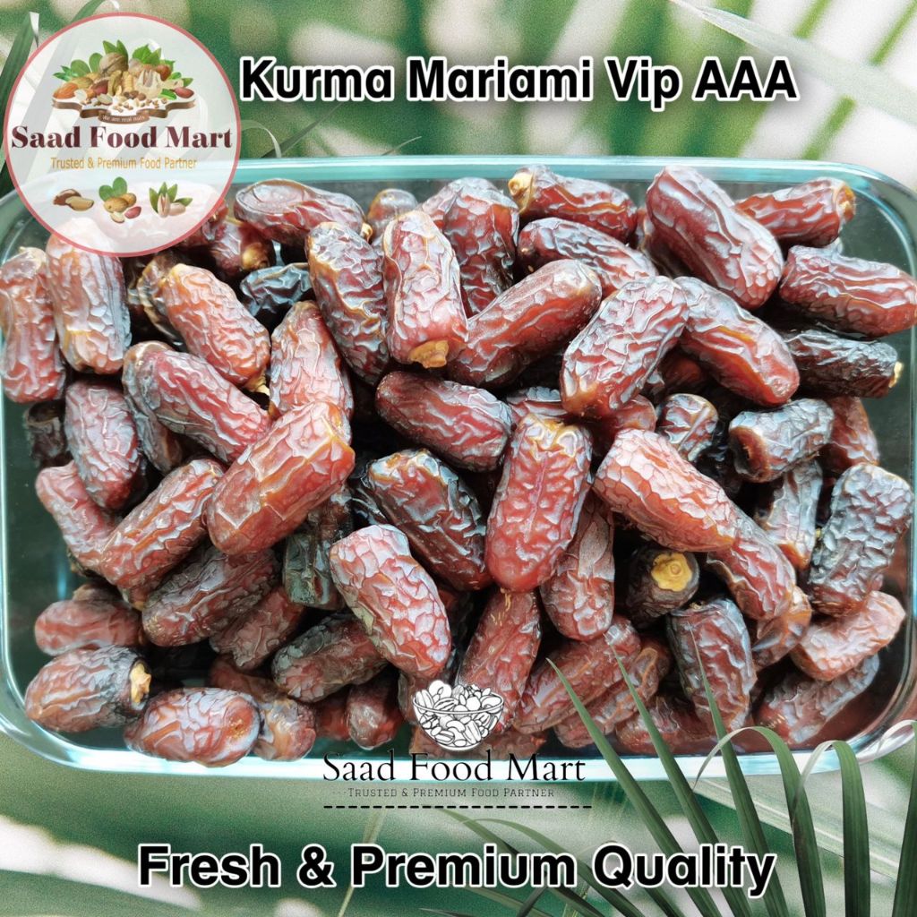 Kurma Mariami VIP Dates AAA 250gm/500gm/1kg Fresh & Premium Quality ...