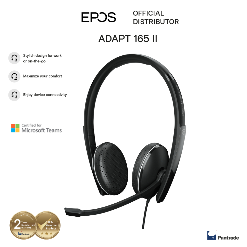 EPOS I SENNHEISER ADAPT 165 II | Shopee Malaysia