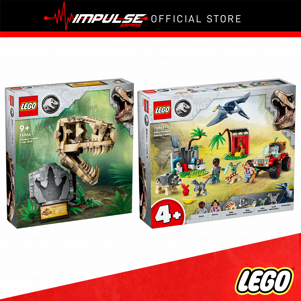 LEGO Jurassic World Series - 76963 Baby Dinosaur Rescue Center / 76964 ...