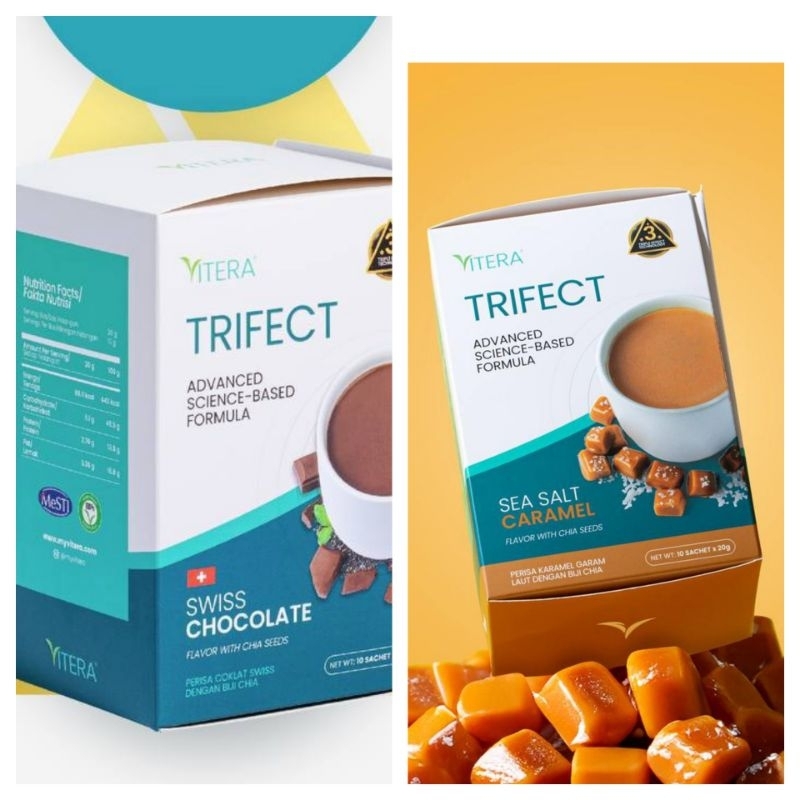 PROMOSI VITERA TRIFECT COKLAT/CARAMEL EXTRA SHACET FROM HQ | Shopee ...