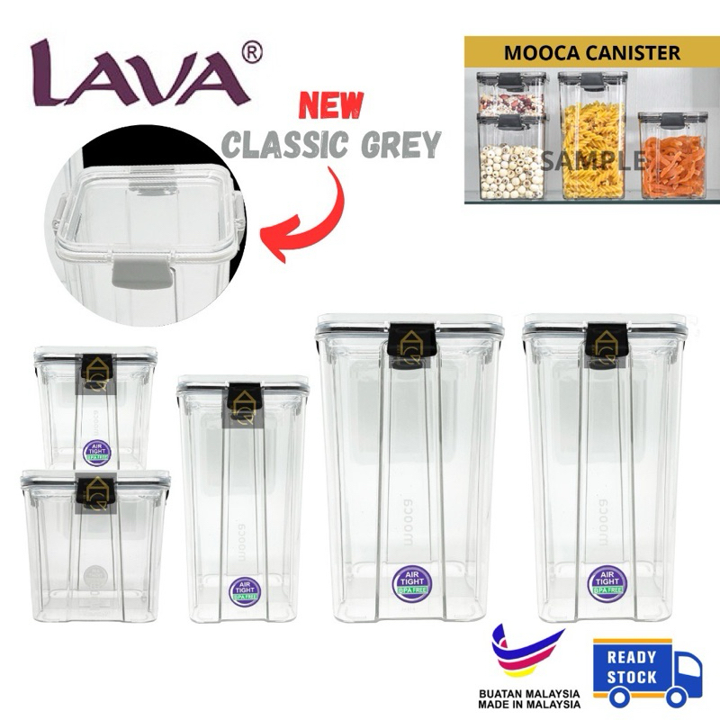 LAVA Mooca Airtight Canister Stackable Food Container Storage / Bekas ...
