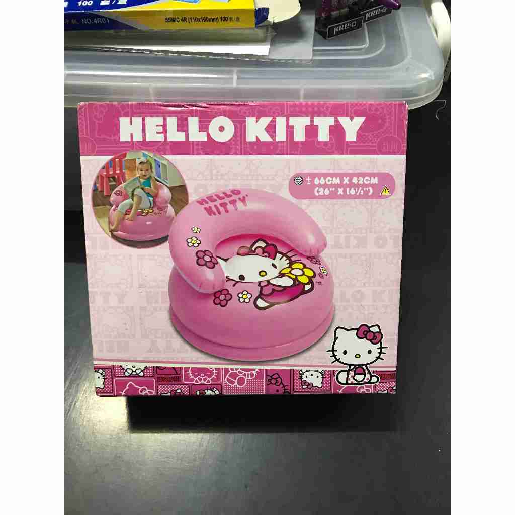 New old stock Inflatable Hello Kitty Kid's chair 66cm x 42cm | Shopee ...
