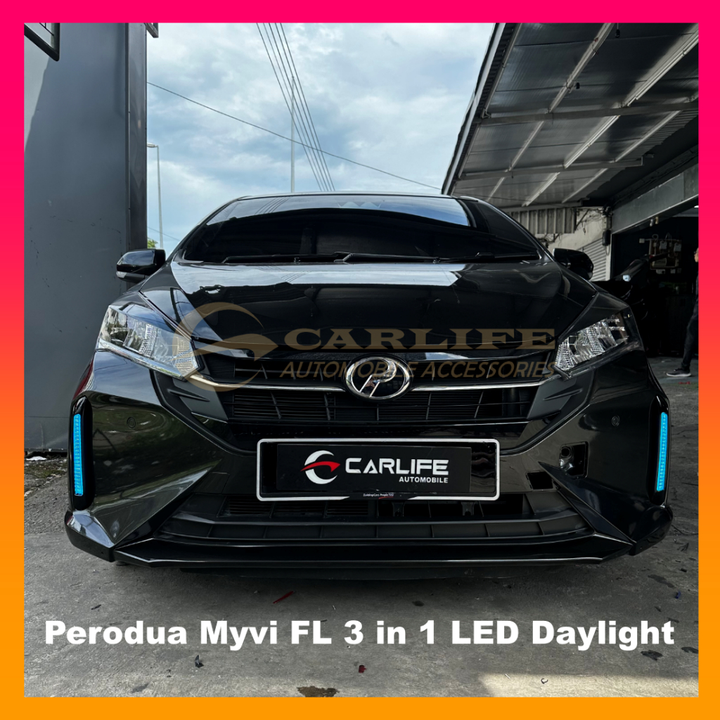 Perodua Myvi FL 3 in 1 LED Daylight 2024 New Model | Shopee Malaysia