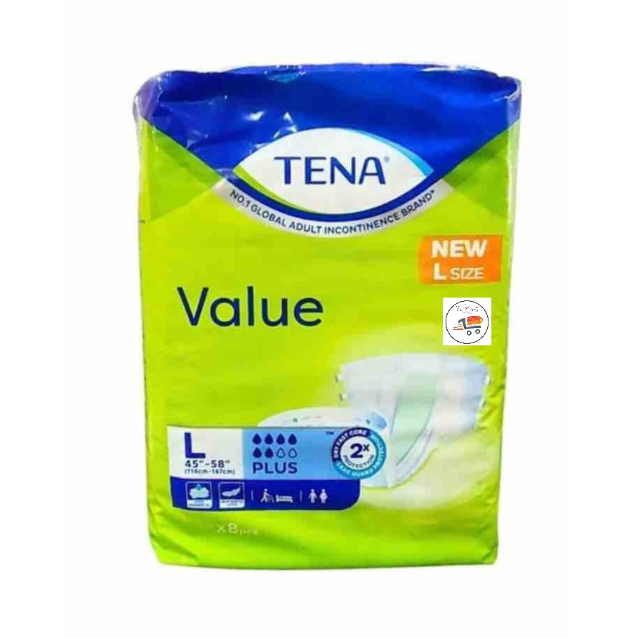 Tena Value size L 8pcs (MDF 2024/2025) | Shopee Malaysia