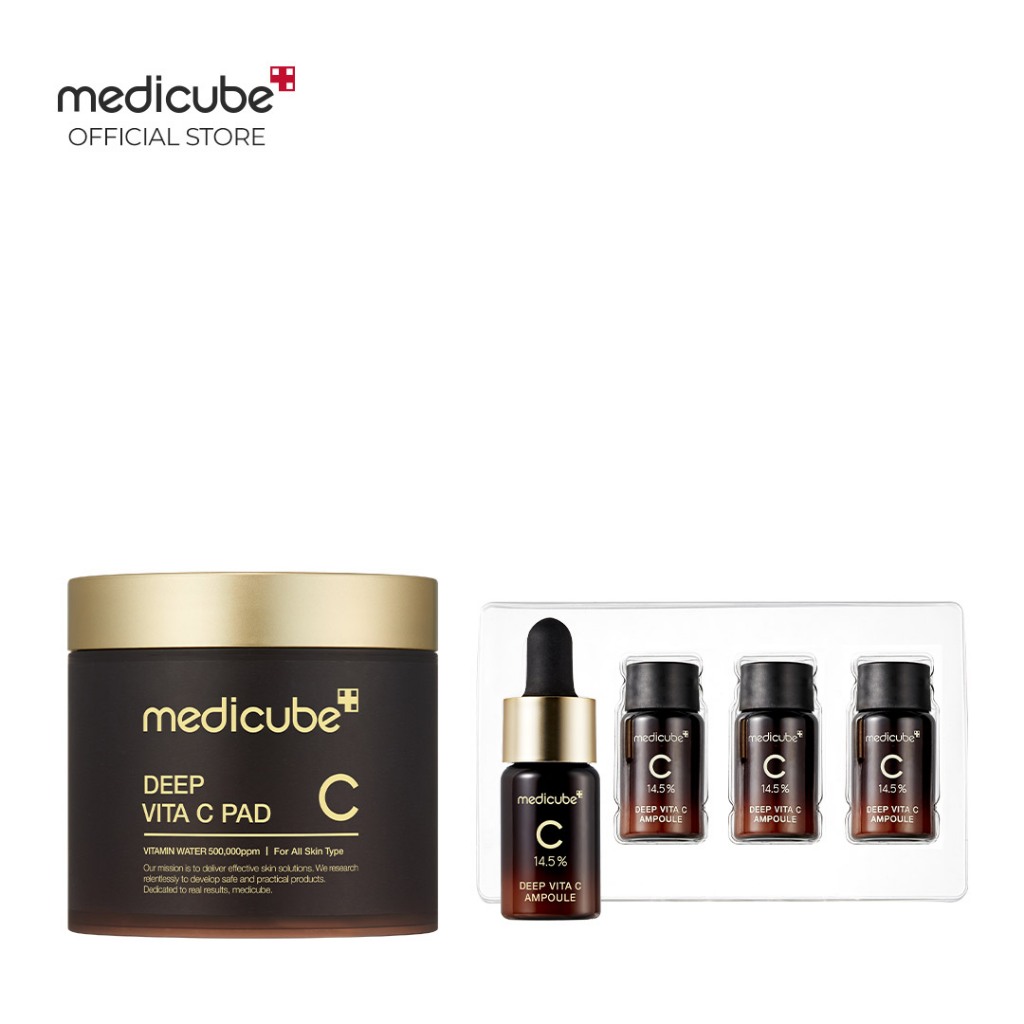 Medicube 7 Days Brightening Care Set (Deep Vita C Pad + Deep Vita C ...