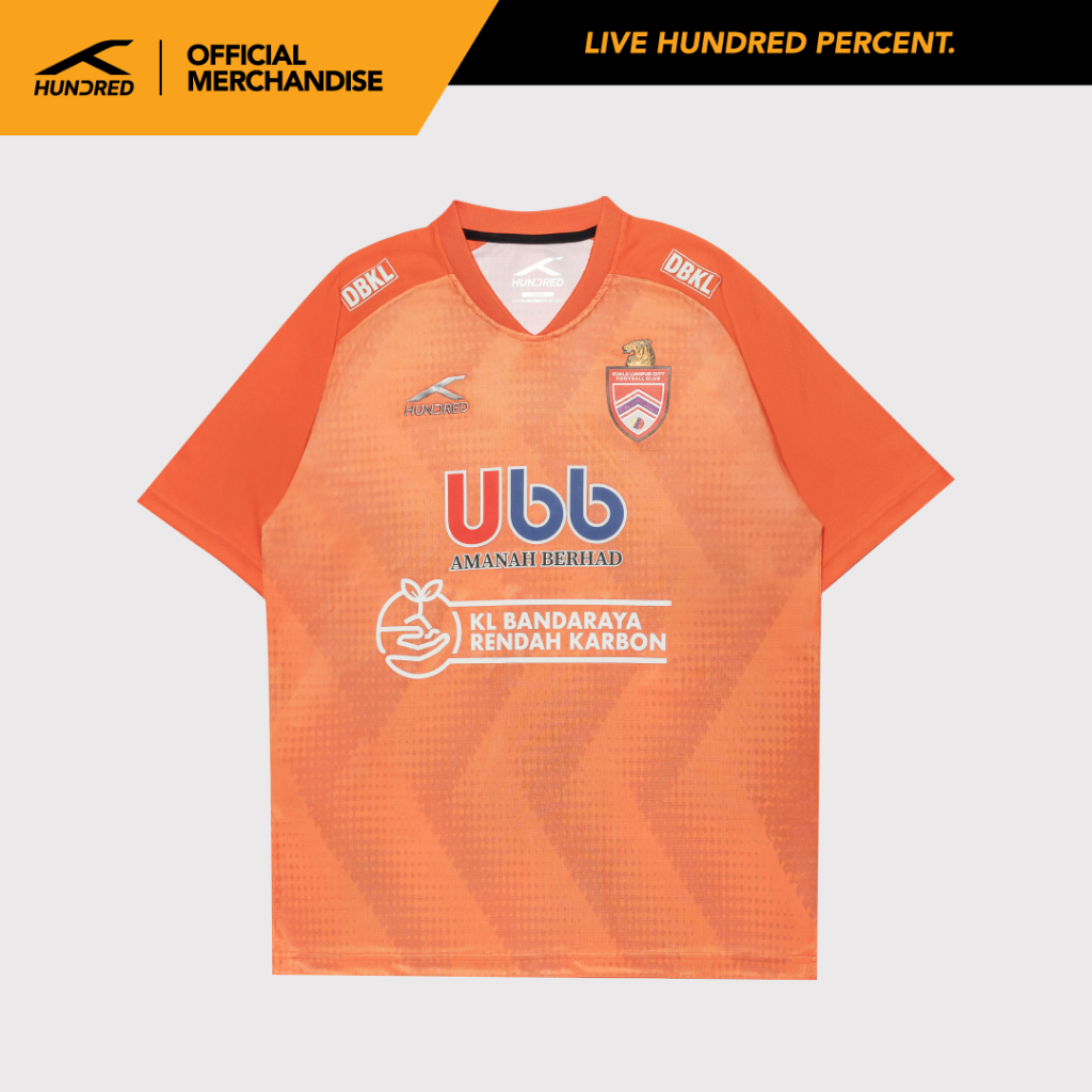 Hundred Kuala Lumpur City FC Goalkeeper 2023 Away Jersey - Orange ...