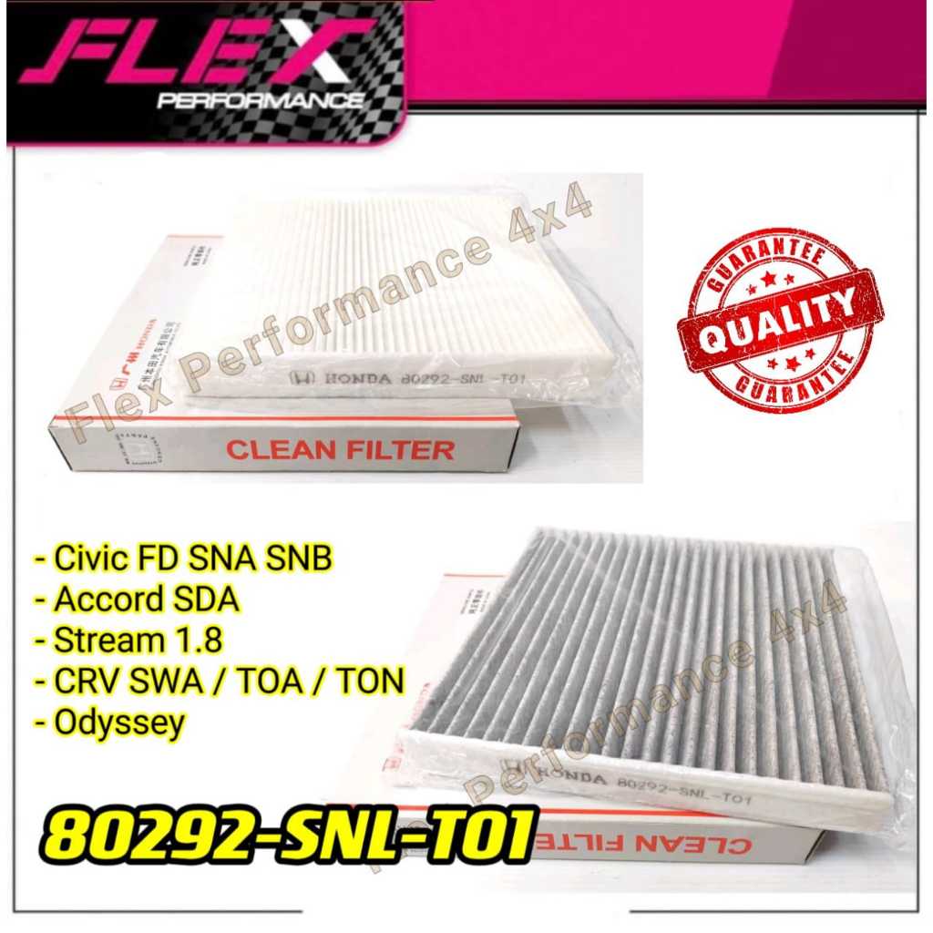 HIGH QUALITY HONDA 80292-SNL-T01 CABIN FILTER CIVIC FD SNA FB ACCORD ...