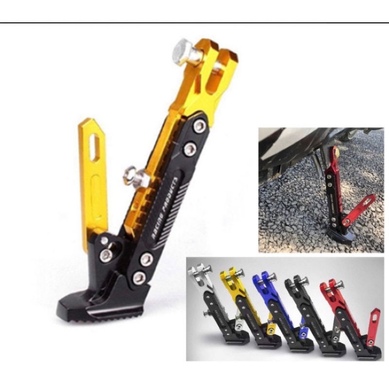 Adjustable Side Stand Motorcycle Kickstand Tongkat Motor Motosikal Y15 ...