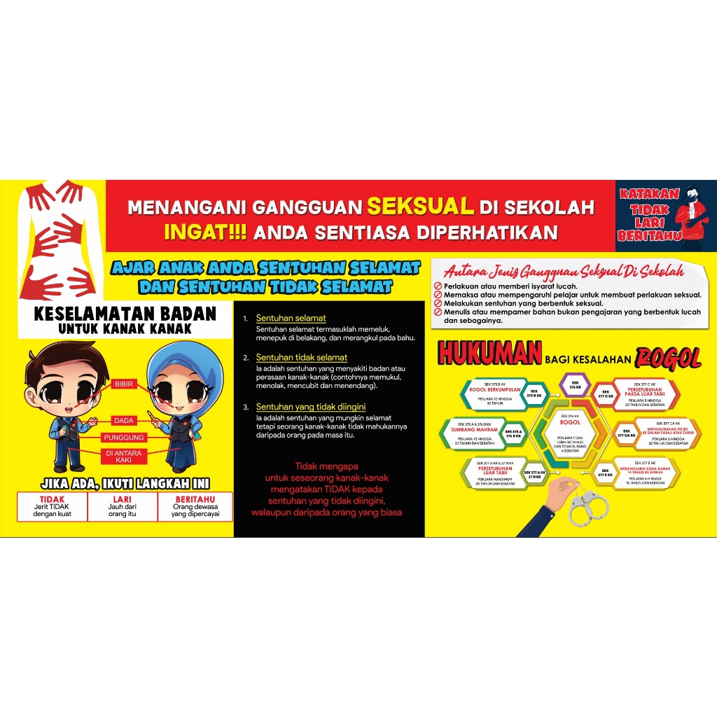 Banner menangani gangguan seksual di sekolah (bnk dan ppda) | Shopee ...