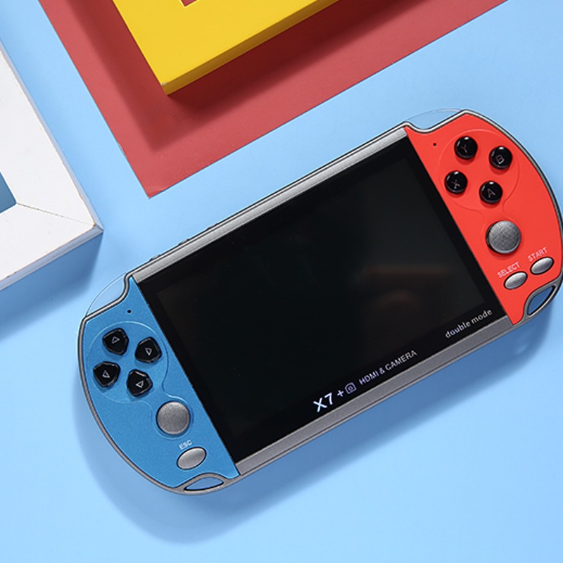 X12 Plus Handheld Game Console 7-Inch Big Screen PSP Nostalgic Game ...
