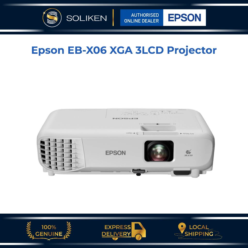 Epson EB-X06 XGA 3600 Lumens 3LCD Projector ( 2 YEARS WARRANTY ...