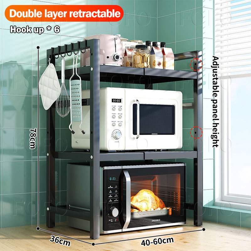 Storage Rack Desktop Oven Seasoning Rack Kitchen Rack Floor Multi-layer ...