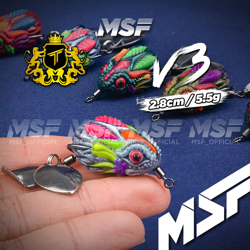[MSF] Tukta V3 Soft Frog | 2.8cm 5.5g | Gewang Umpan Tiruan Katak Getah ...