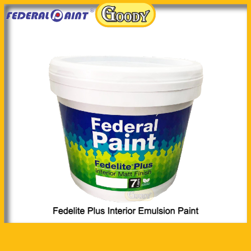 FEDERAL PAINT [7Litre] 7701 white Fedelite Plus Interior Emulsion Paint ...