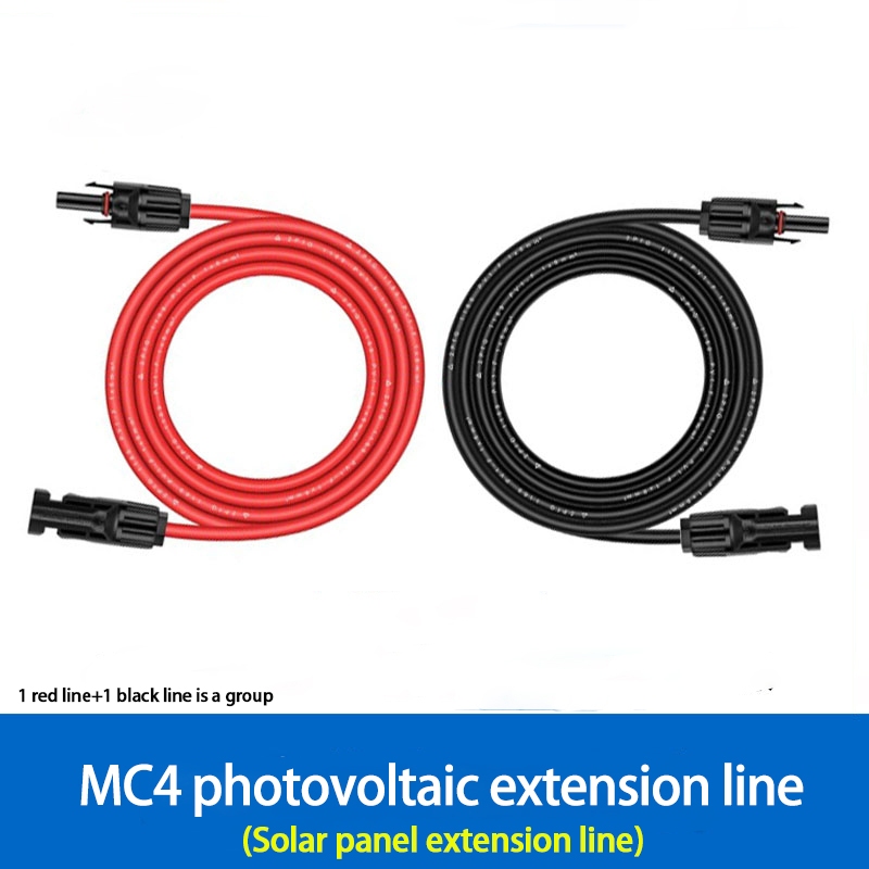 Solar panel extension line 4m㎡ solar photovoltaic cable MC4 connector ...