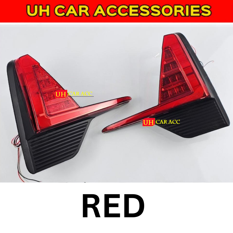 PERODUA ALZA 2022-2024 LED REAR BUMPER REFLECTOR DAYLIGHT DRL BRAKE ...