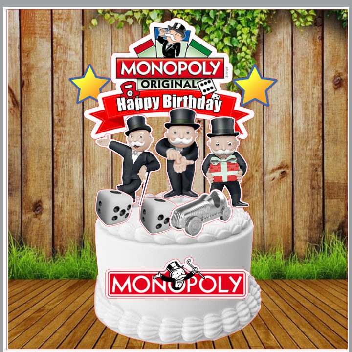 Monopoly Cake Topper 001 | Shopee Malaysia