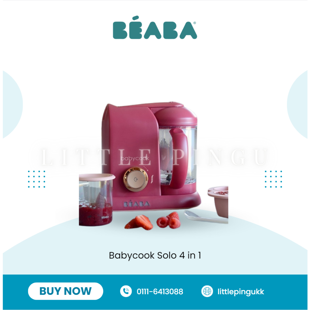 BEABA Babycook Solo 4 in 1 Baby Food Processer Blender and Cooker Steam ...