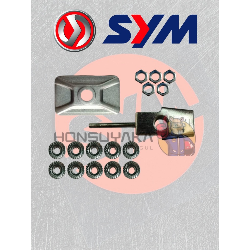 CHAIN ADJUSTER , RR FORK END CAP , HEX NUT 8MM , & FLANGE NUT 8MM FOR ...