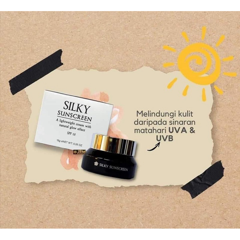 [JRM] 🔥 SILKY SUNSCREEN BY BONDA ROZITA A lighweight cream with natural ...