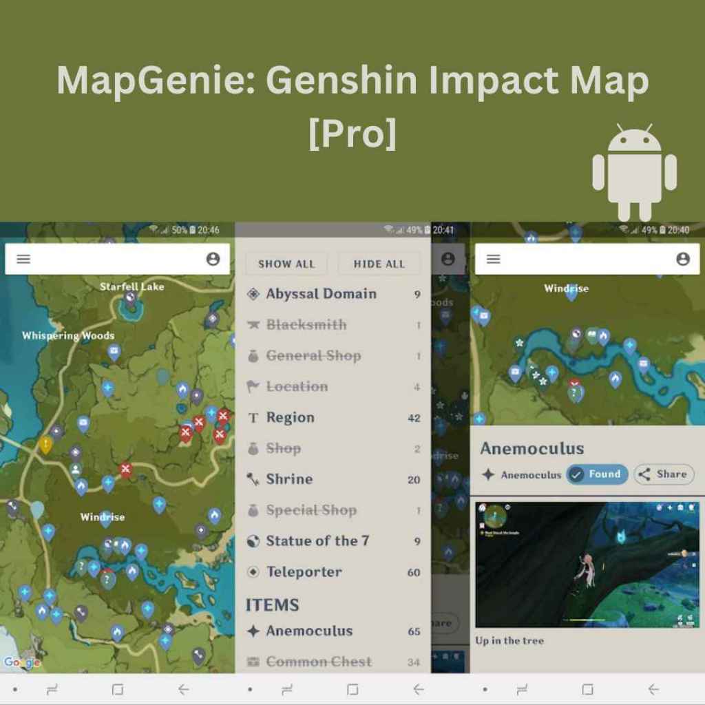 MapGenie: Genshin Impact Map v1.8.26 [Pro] Android apk file | Shopee Malaysia