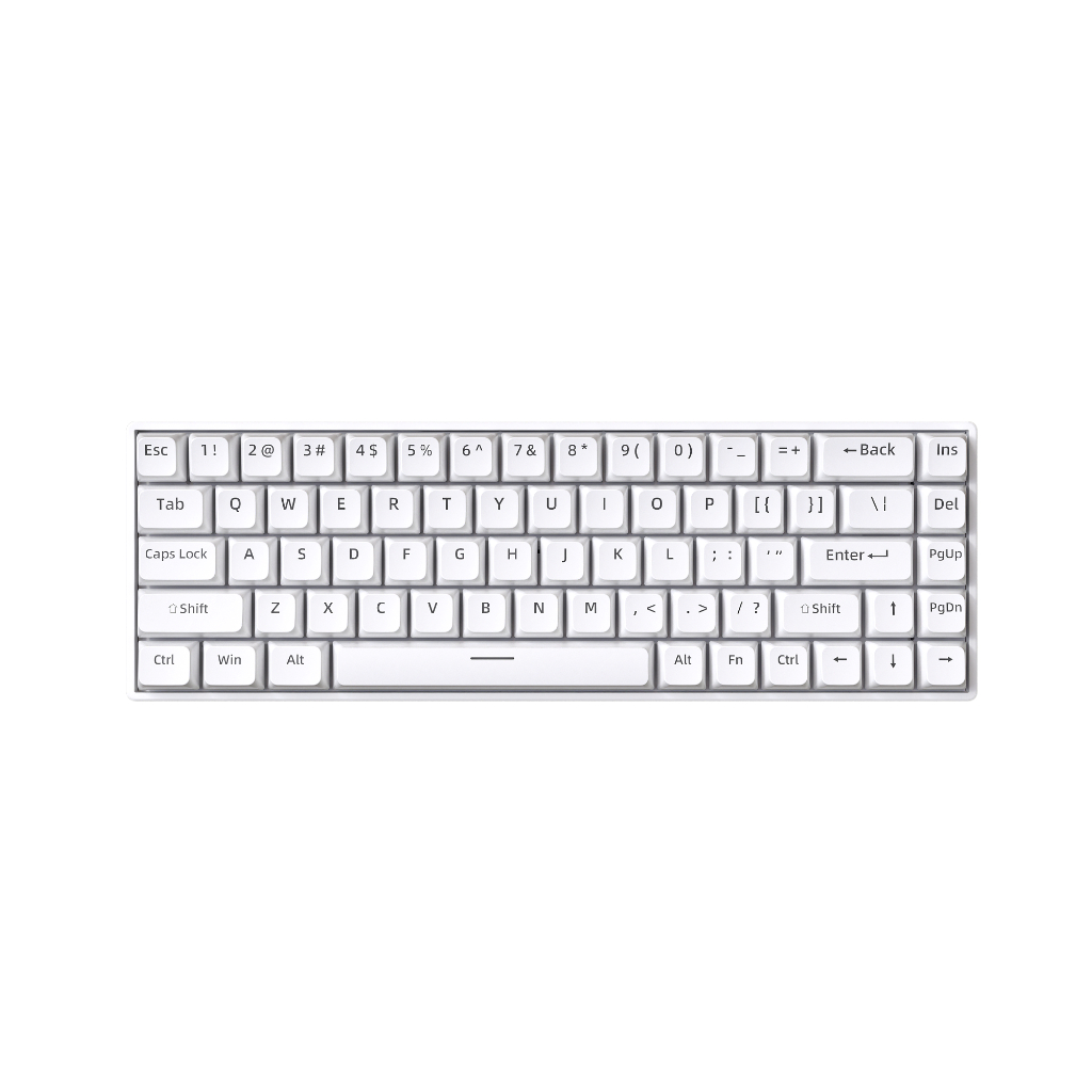 Zifriend T62 Gaming Mechanical Keyboard RGB 60% Layout Pluggable Wired DualColor PBT Keycaps ...