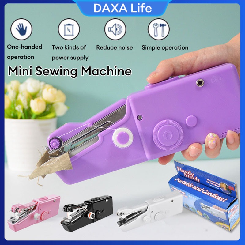 Portable Mini Sewing Kit Machines Electric Hand-Held Suture Clothes ...
