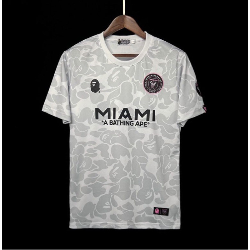 BAPE X INTER MIAMI GREY Jersey 23/24(Top Quality) | Shopee Malaysia